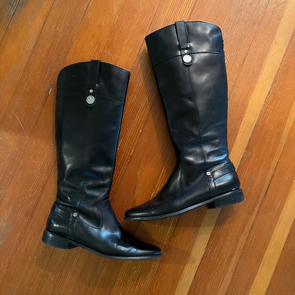 Anne Klein | Shoes | Anne Klein Tall Leather Riding Boots | Poshmark